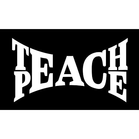 Amazon.com - Teach Peace Vinyl Decal Sticker Car Truck Van SUV Window ...