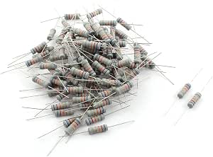 EFLAL 62K Ohm Fixed Resistors 2W Power Rating Through Hole Metal Oxide ...