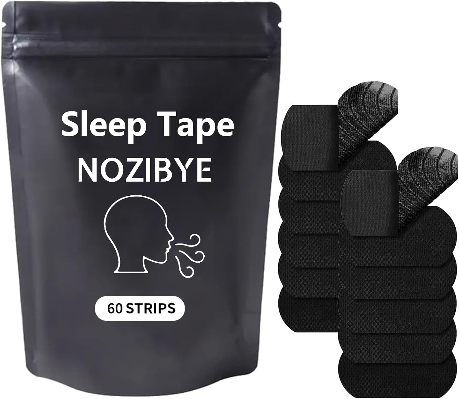 Nozibye Mouth Tapes, Anti Snore Mouth Tape for Sleeping - 60 Sleep ...