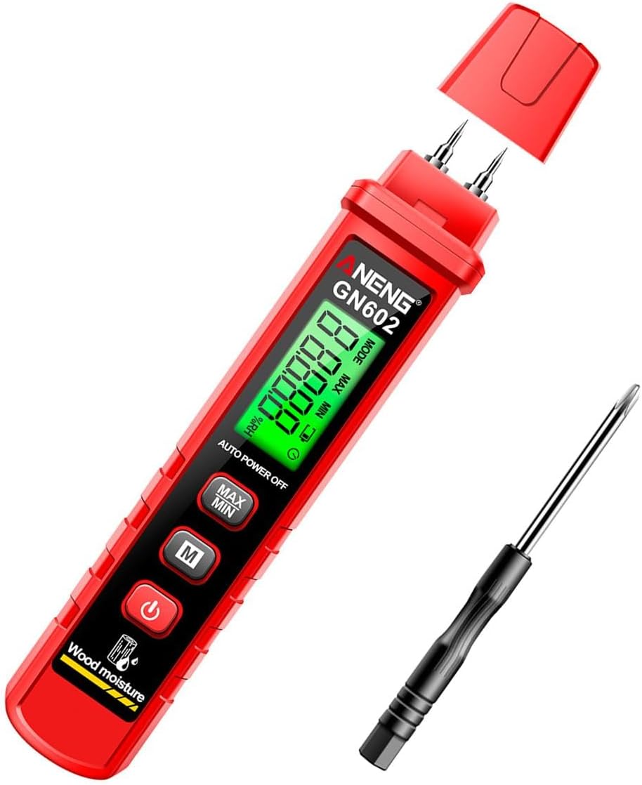 MotiveTech Wood Moisture Testing Device, Intelligent Humidity Meter for ...