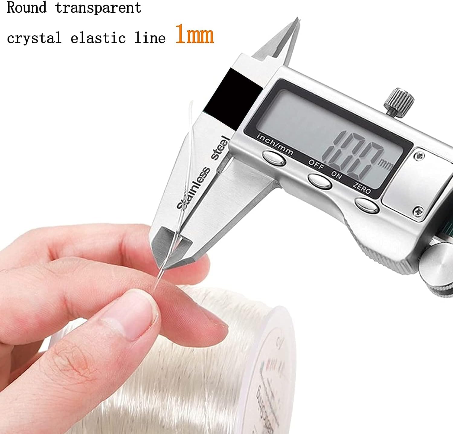 EFFIBUILD 100 m*2 Clear Stretch Elastic Beading Thread, Jewerly hand ...