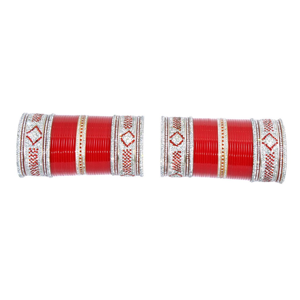 Buy Mahalaxmi Suhag Chura Exclusive Traditional Red Color Fashion ...
