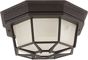 Trans Globe Lighting 40581 BK Outdoor Benkert 4" Flushmount Lantern ...