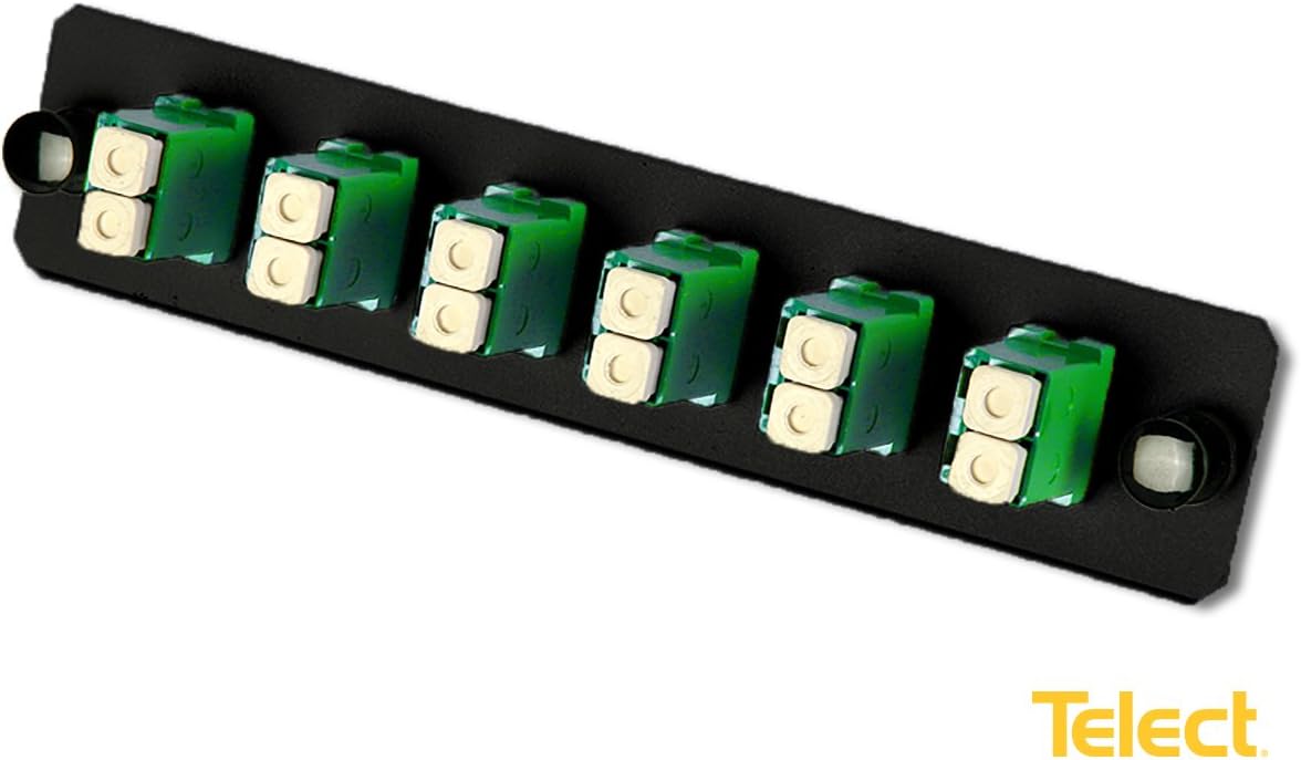 Amazon.com: TELECT LCX Fiber Optic Patch Plate 12 Termination LC/APC ...