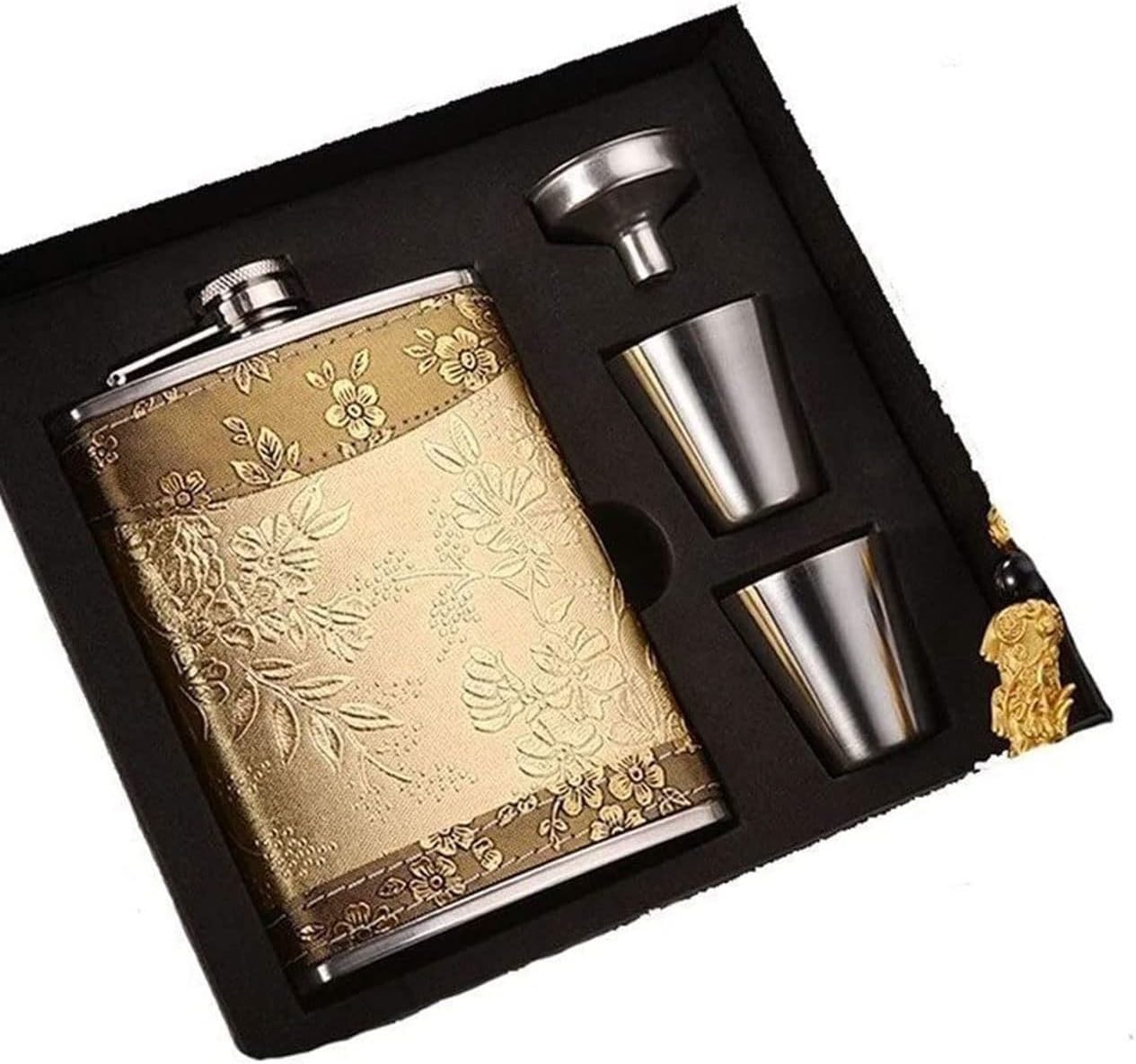 Amazon.com | Blacklight Hip Flask Gift Set, Reusable and Wine Flask,8 ...