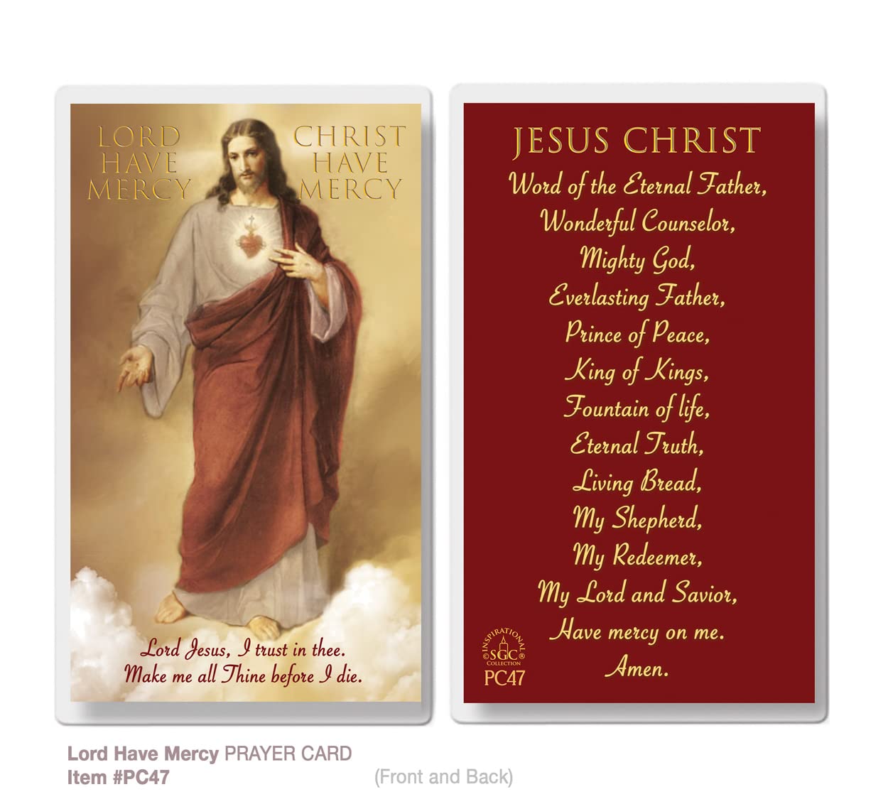 Amazon.com : THE SAINTS COLLECTION Set of 20 Laminated Catholic Prayer ...
