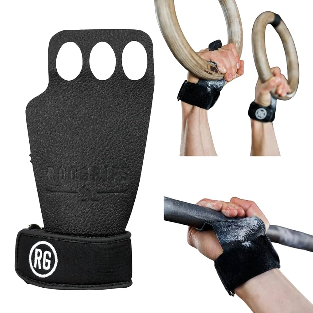 K-Leather Durable Hand Grips For Men Women Roogrips Fingerless Leather ...