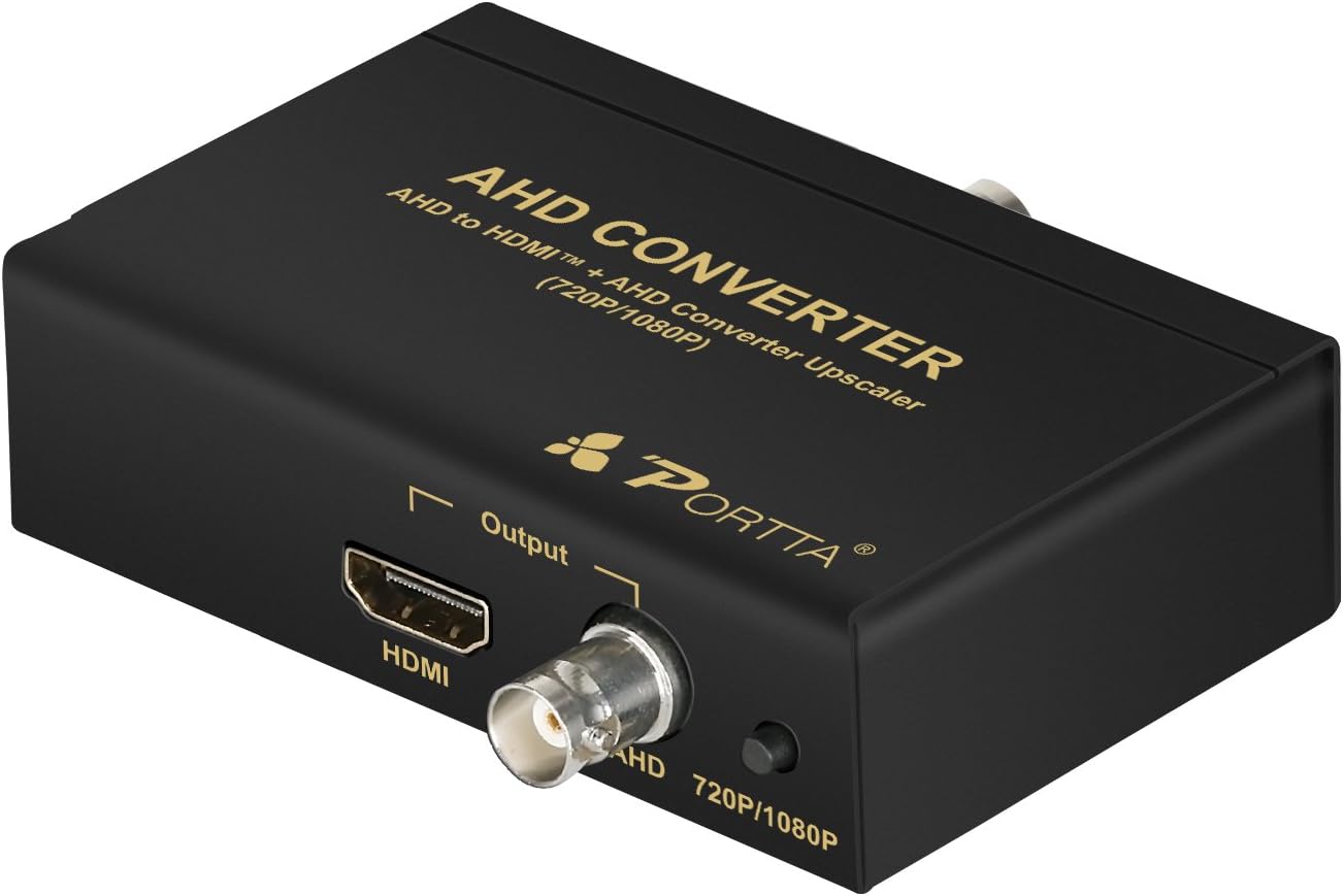 Portta N3CAHAS AHD a HDMI + AHD convertidor Upscaler (720P/1080P ...