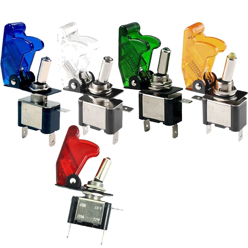 Amazon.com: ESUPPORT Blue Red Green White Yellow 12V 20A LED Light ...