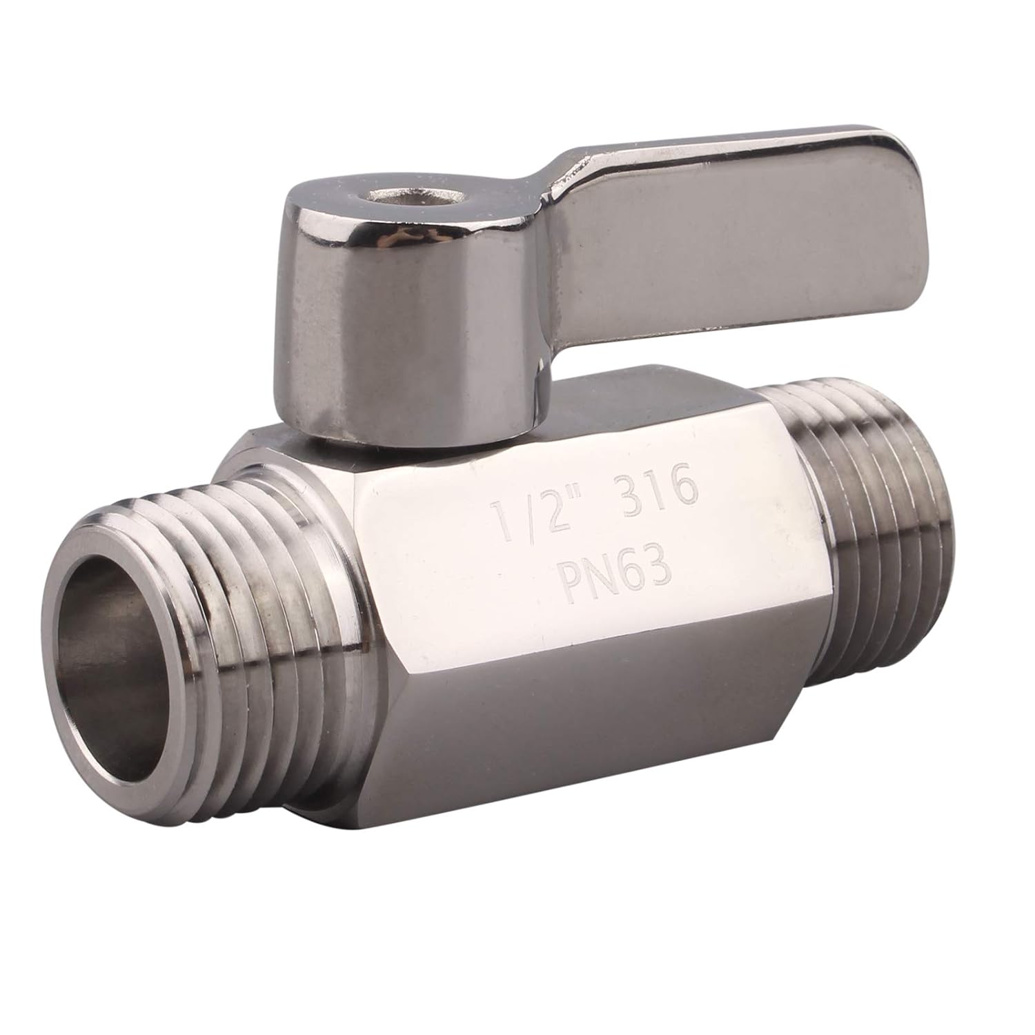 Amazon.com: DERNORD Stainless Ball Valve - 1/2 Inch NPT Thread Male ...