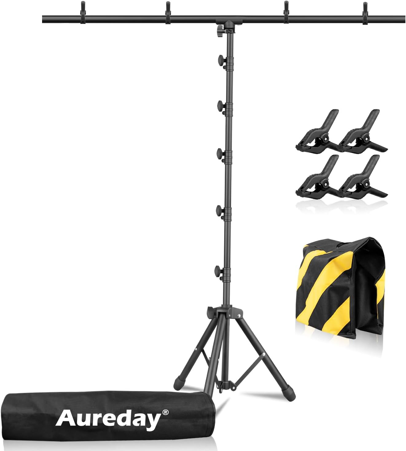 Amazon.com : Aureday 8x5ft T-Shape Portable Backdrop Stand, Adjustable ...