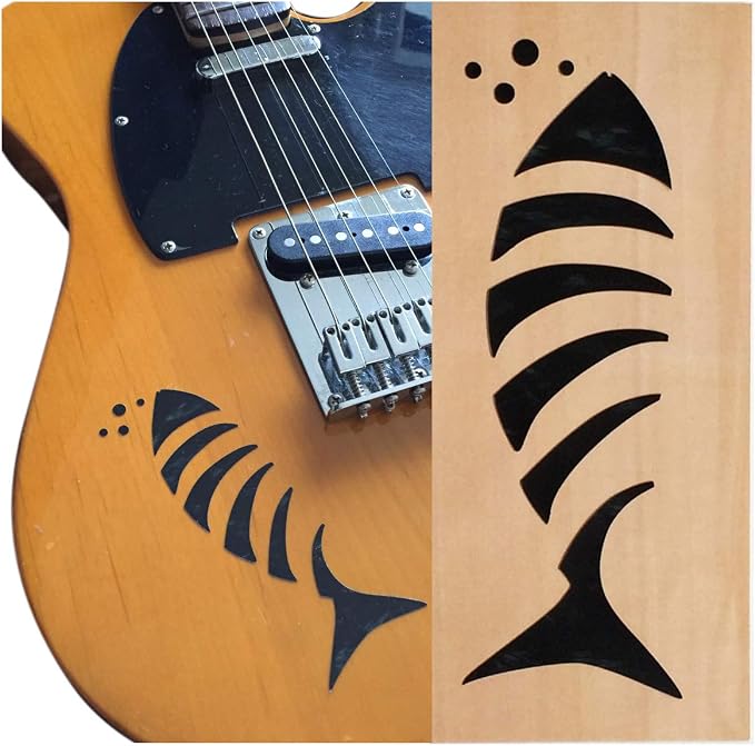 Amazon.com: Jamow Samantha Fish Bone Guitar Bass Instrument Inlay ...
