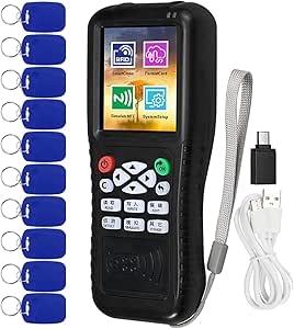 Amazon.com: jasugKEY Multi Frequencies RFID Reader Writer Duplicator ...