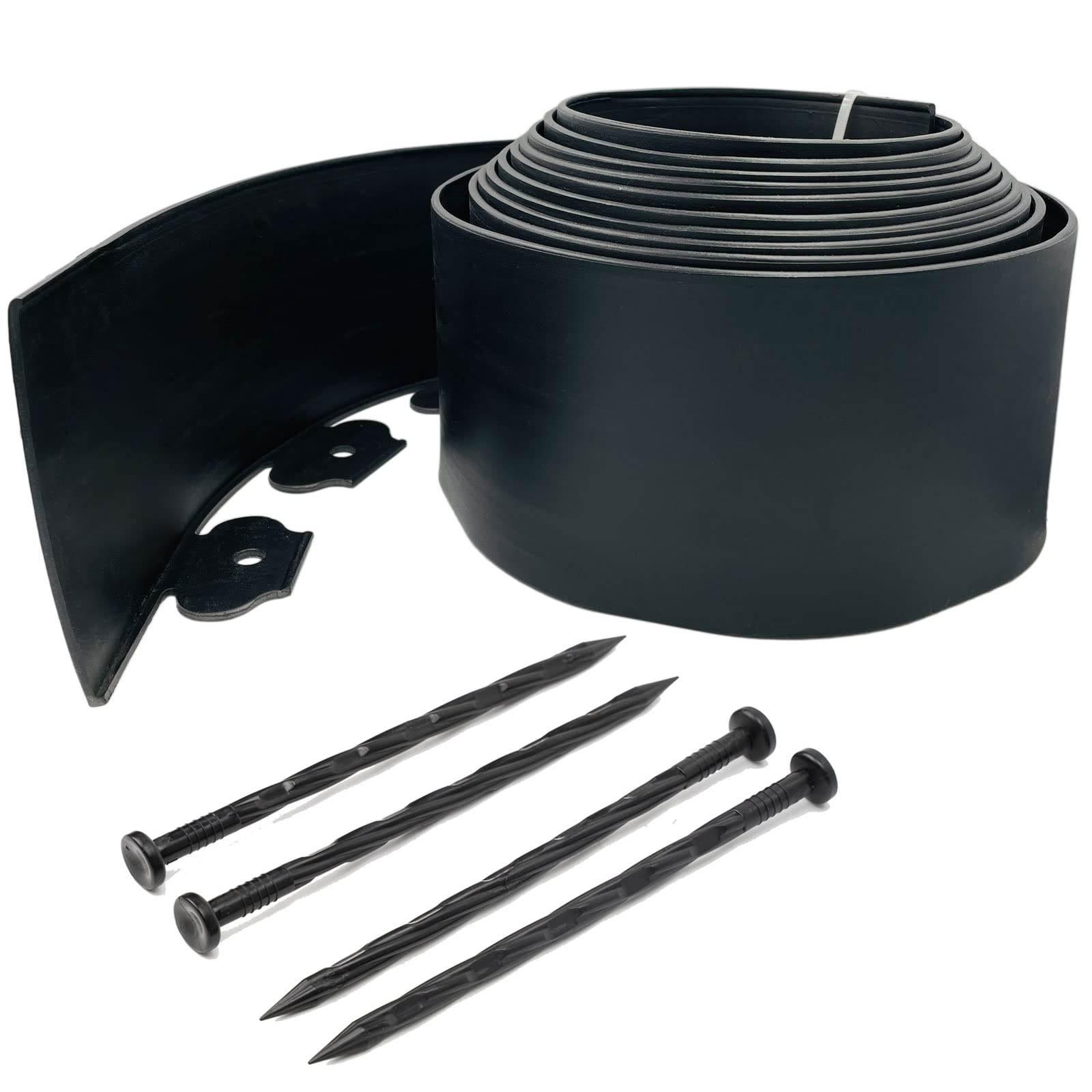 Ladscape Edging 4.6in Tall Garden Edging Border, Black 20ft Edging for ...