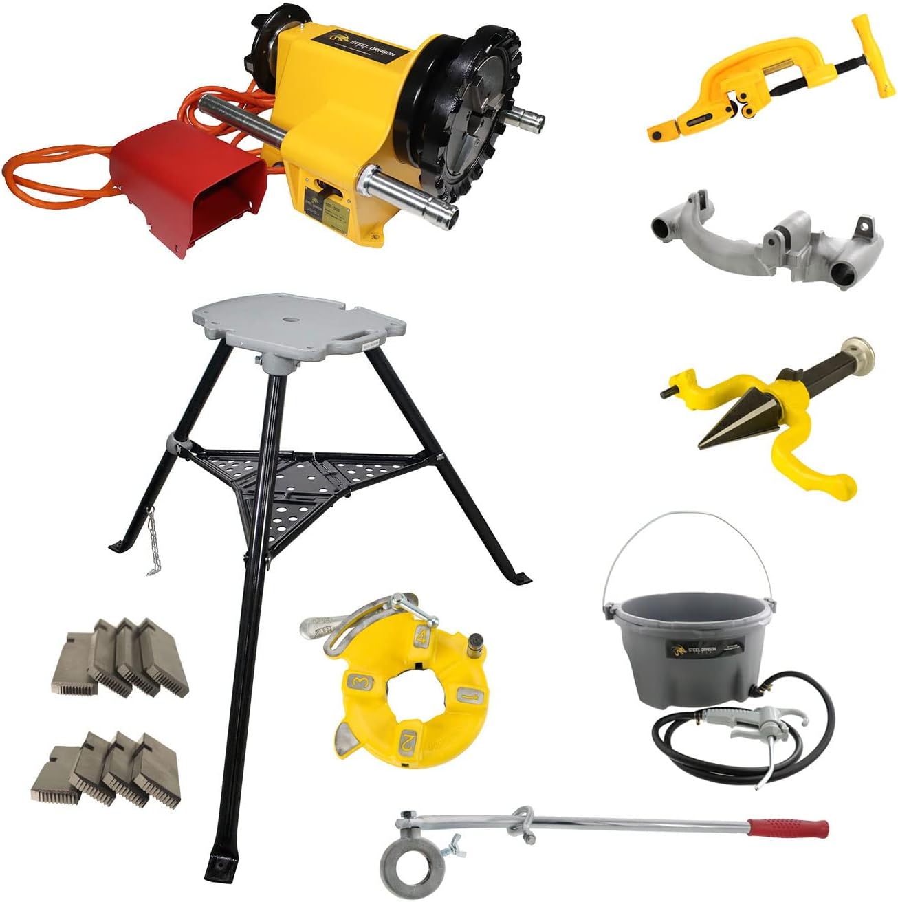 Steel Dragon Tools 300 Pipe Threading Machine Includes 811A Die Head ...