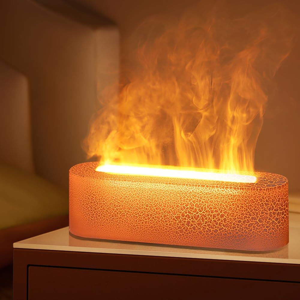 Amazon.com: 7-Color Volcano Flame Diffuser Fire Diffuser Humidifier ...