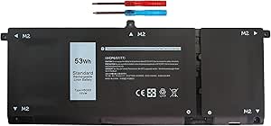 Amazon.com: H5CKD Battery 53WH 15V for Dell Latitude 3410 3510, Inspiron 5300 5301 5401 5402 ...