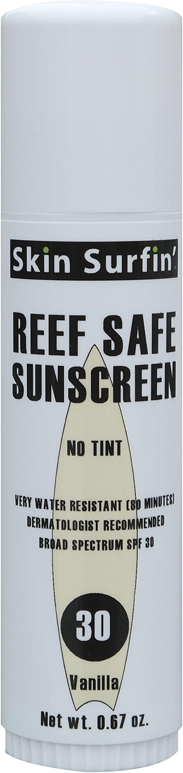 Amazon.com: Skin Surfin' Sunscreen, SPF 30, Natural Reef Safe, Surfing ...