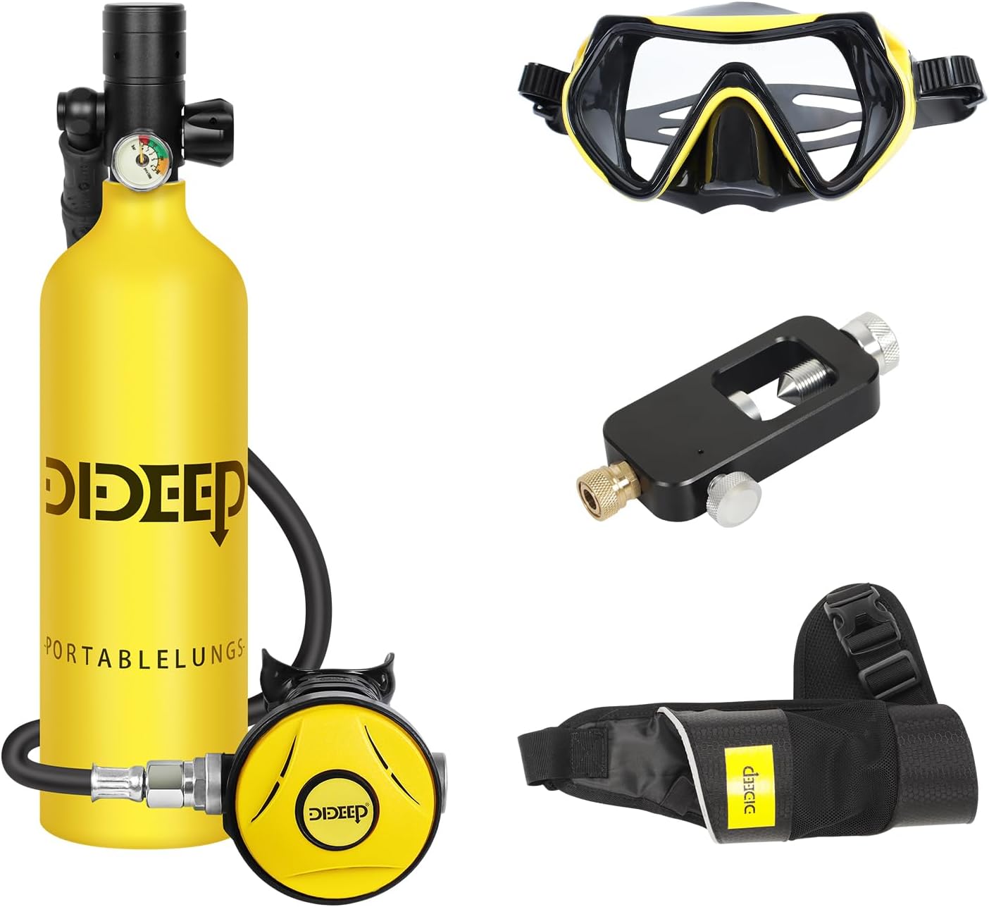 Amazon.com : DIDEEP Scuba Tank 1L Capacity X4000Pro Mini Scuba Tank ...