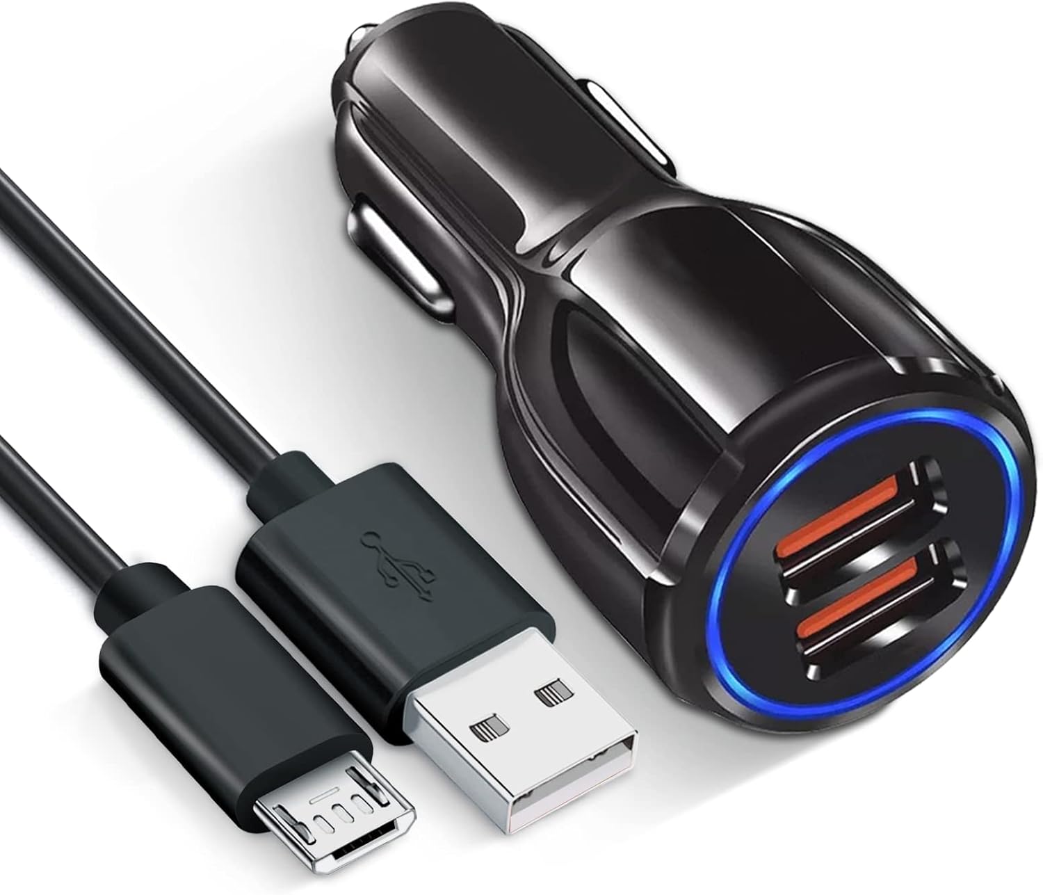 Amazon.com: Fast Car Charger & 5 ft USB Charging Cable Cord fit for ...