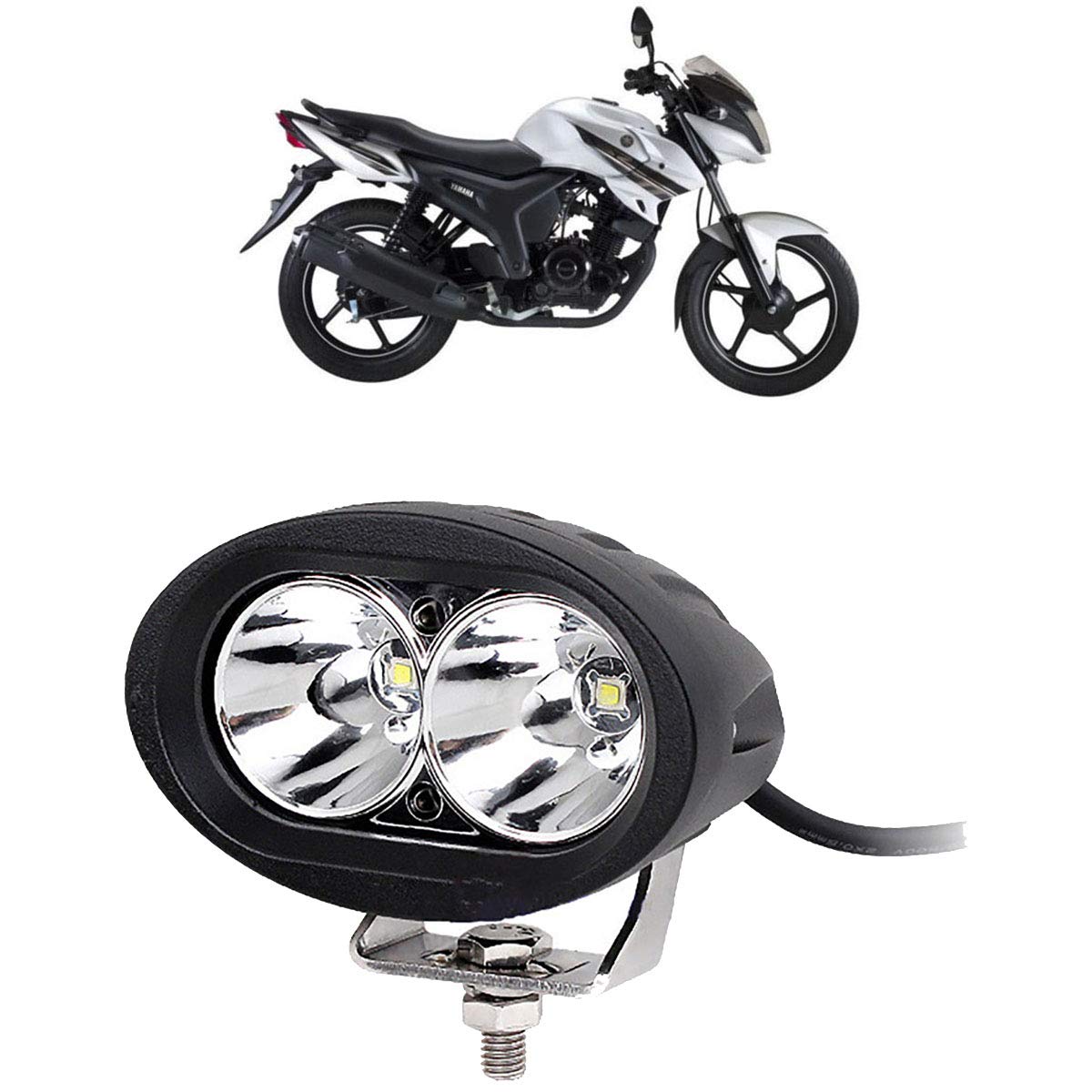 Kandid Universal Motorcycles LED Fog Lights Headlight 12v 125w for ...