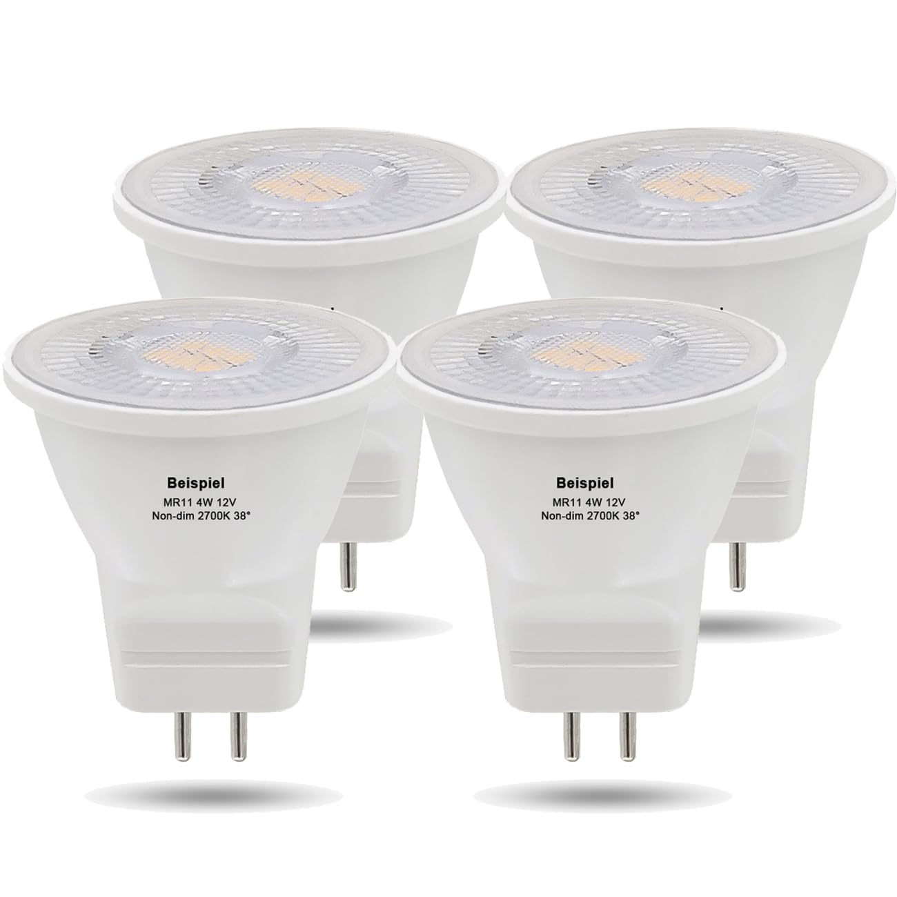 Beispiel MR11 Gu4.0 Bi-pin LED Light Bulb 4W 12VAC/DC Warm White 2700K ...