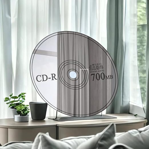 Amazon.com: Generic CD Mirror, Unique Music Wall Mirror Room Decor 90s ...