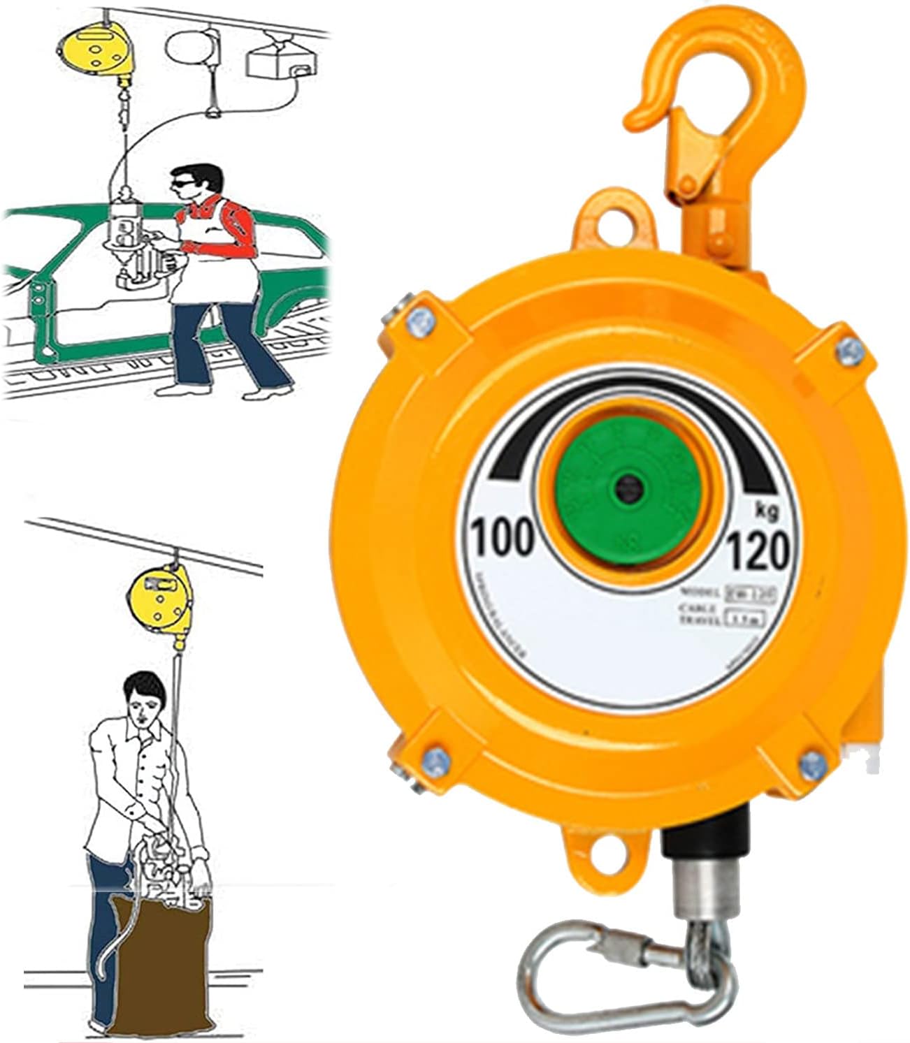 Amazon.com: Retractable Spring Balancer, Adjustable Hanging Retractable ...