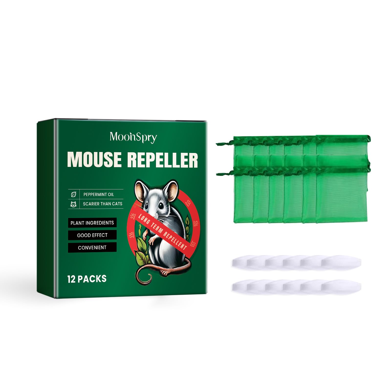Animal Repeller,Mouse Bait, Mouse Repellent,Peppermint Rodent Repellent ...