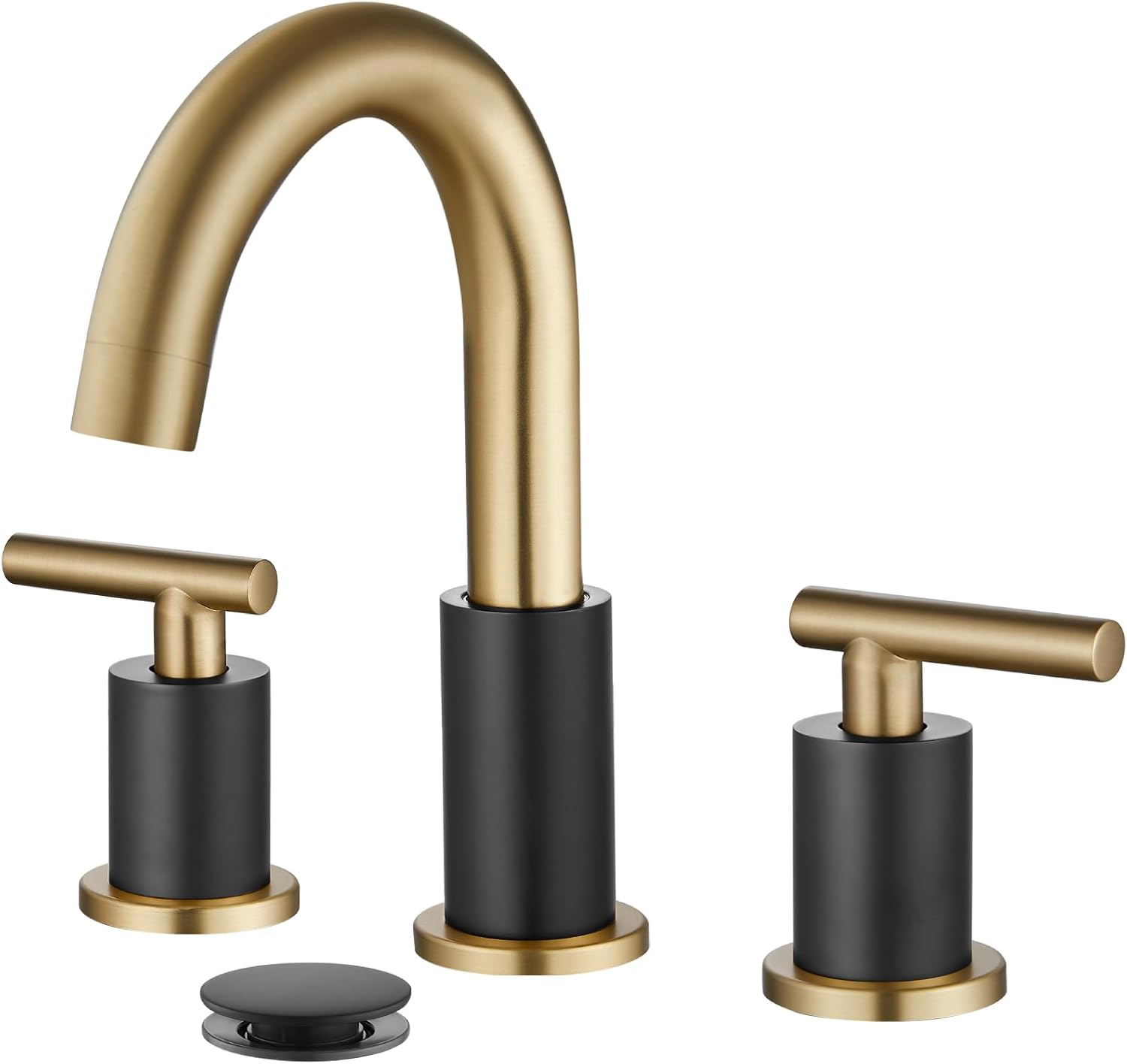 gotonovo 3 Hole 2 Handles Lavatory Basin Bathroom Sink Faucet with Pop ...