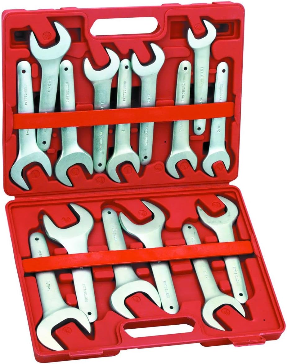 Pittsburgh 15 Piece SAE Service Wrench Set : Amazon.ca: Tools & Home ...