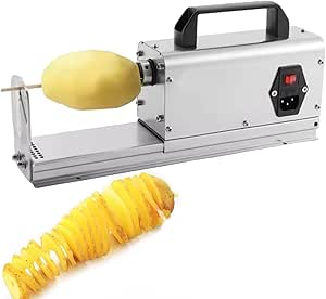 Commercial Electric Potato Slicer, 180RPM/Min Spiral Tornado Potato ...