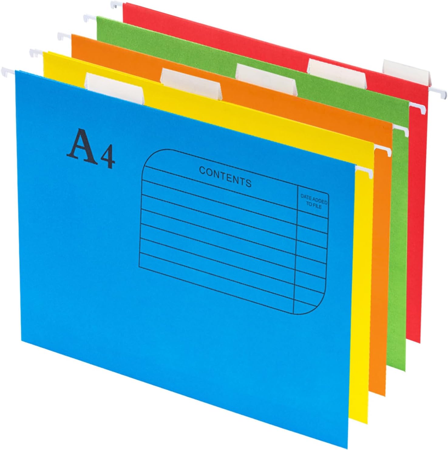 Amazon.com : Hotyin Hanging File Folders, 25 Pack Reinforced Hanging ...