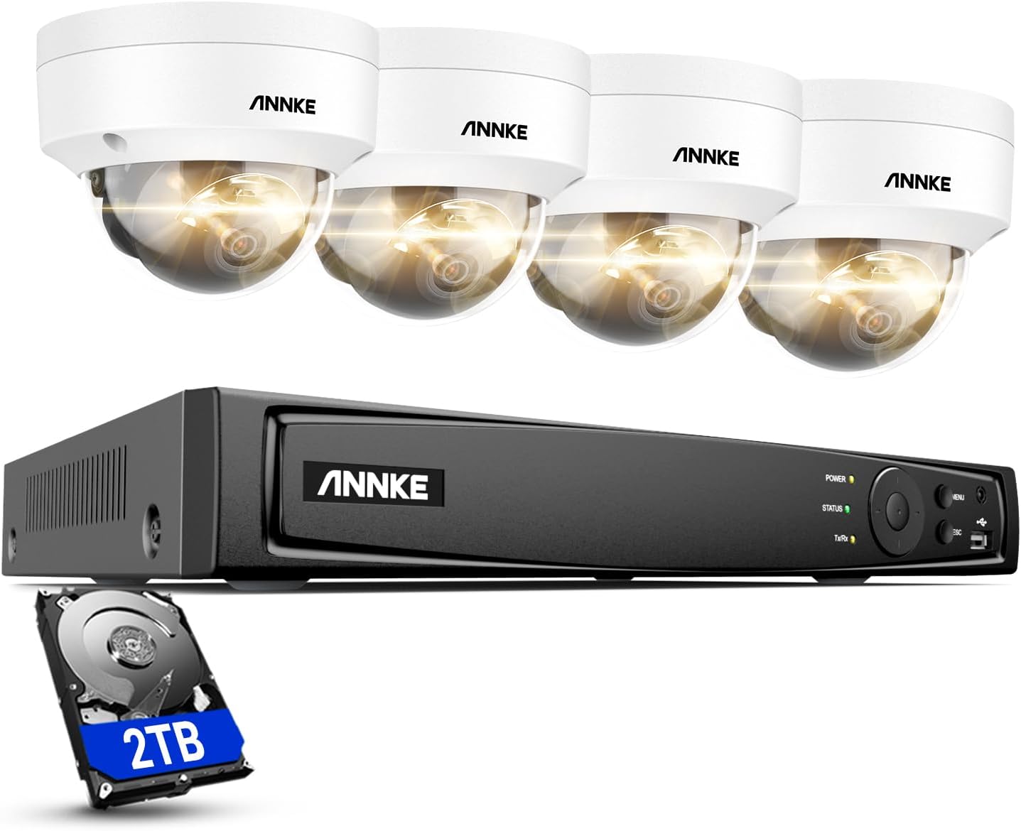 Amazon.com : ANNKE H800 4K PoE Security Camera System with Audio ...