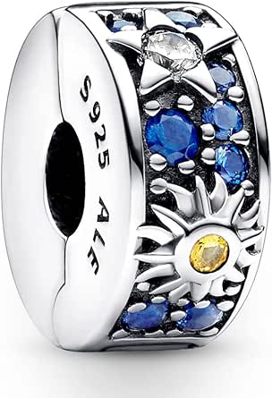 Pandora Clip Sonne, Stern & Mond Himmlisch 792681C01, Sterling Silber ...