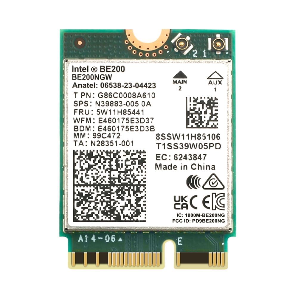 Amazon.in: Buy New Wi-Fi 7 Intel BE200 Bluetooth 5.4 WiFi Card BE200NGW 2.4/5/ 6 GHz 5.8 Gbps ...