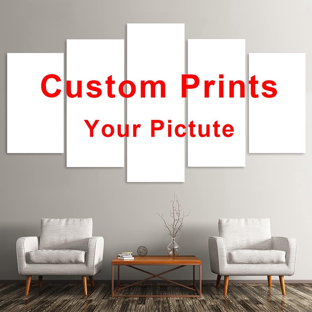 Amazon.com: Custom Canvas Prints - Personalized 5 Piece Wall Art ...