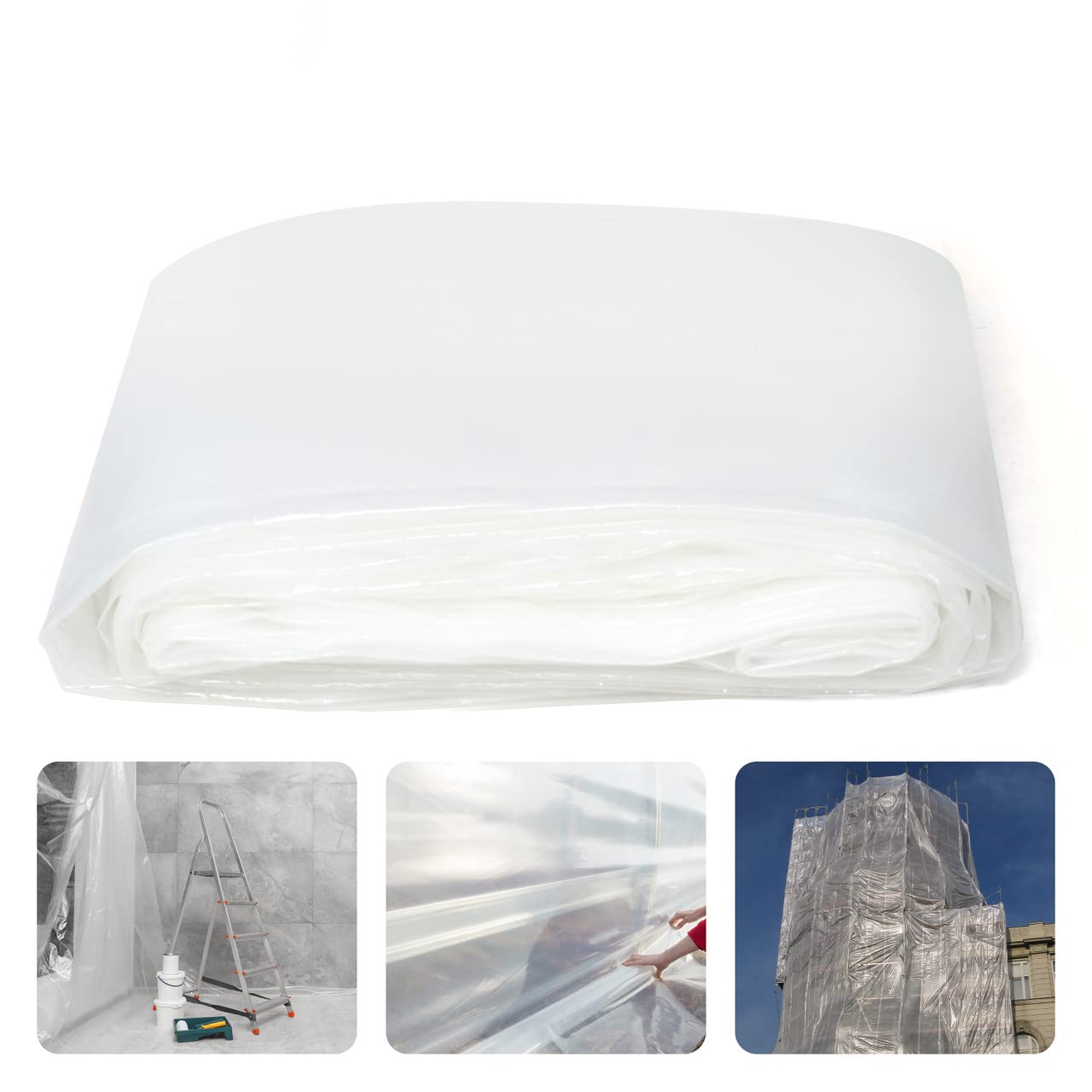 Fencer Wire 6 mil Clear Plastic Sheeting, Heavy-Duty Plastic Sheet ...