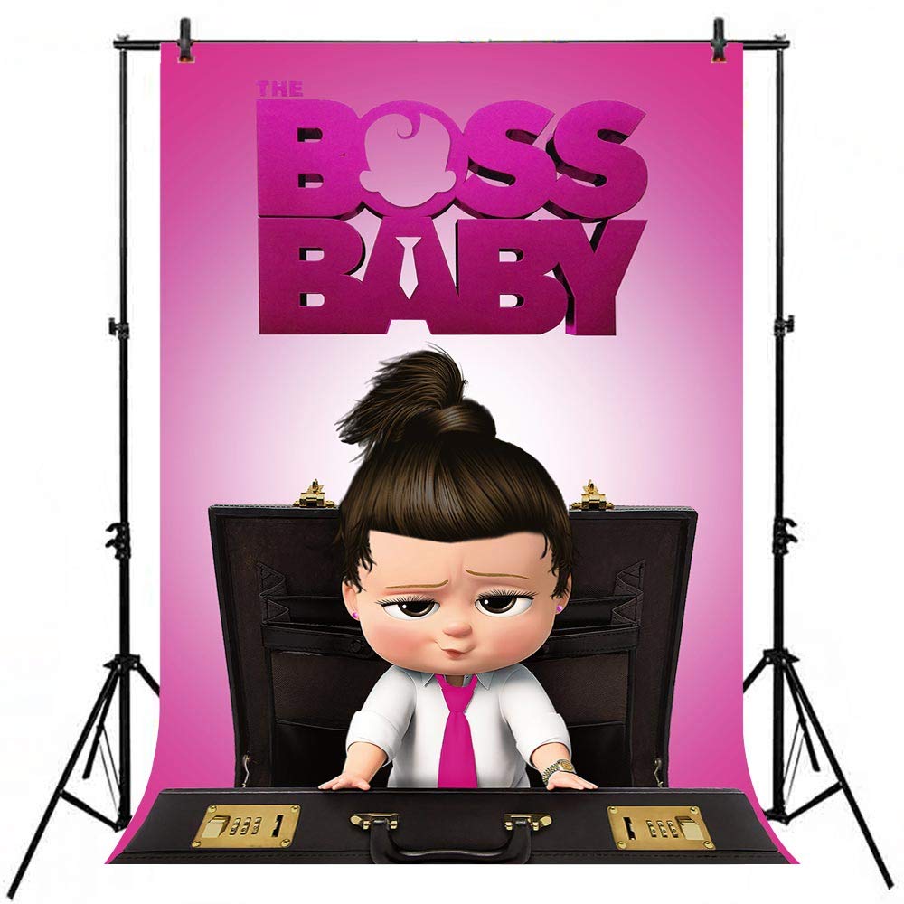 Baby Shower Backdrop 5x7 White Skin Boss Baby Photography Background ...