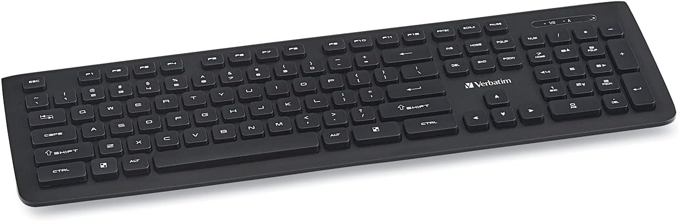 Amazon.com: Verbatim 2.4Ghz Wireless Slimline Keyboard Plug And Play ...