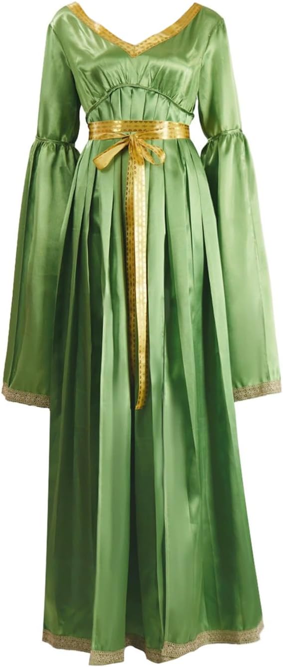 Amazon.com: Women’s Costume Blue Halter Deluxe Outfit Halloween Cosplay ...