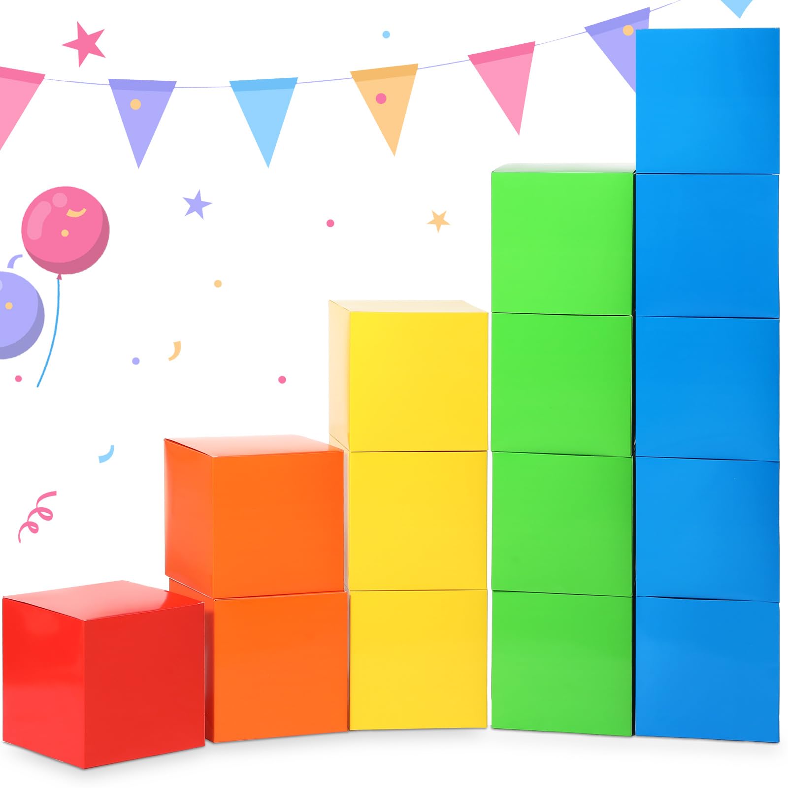 Amazon.com: MotiMind 15 Pcs Number Birthday Party Decoration Blocks ...