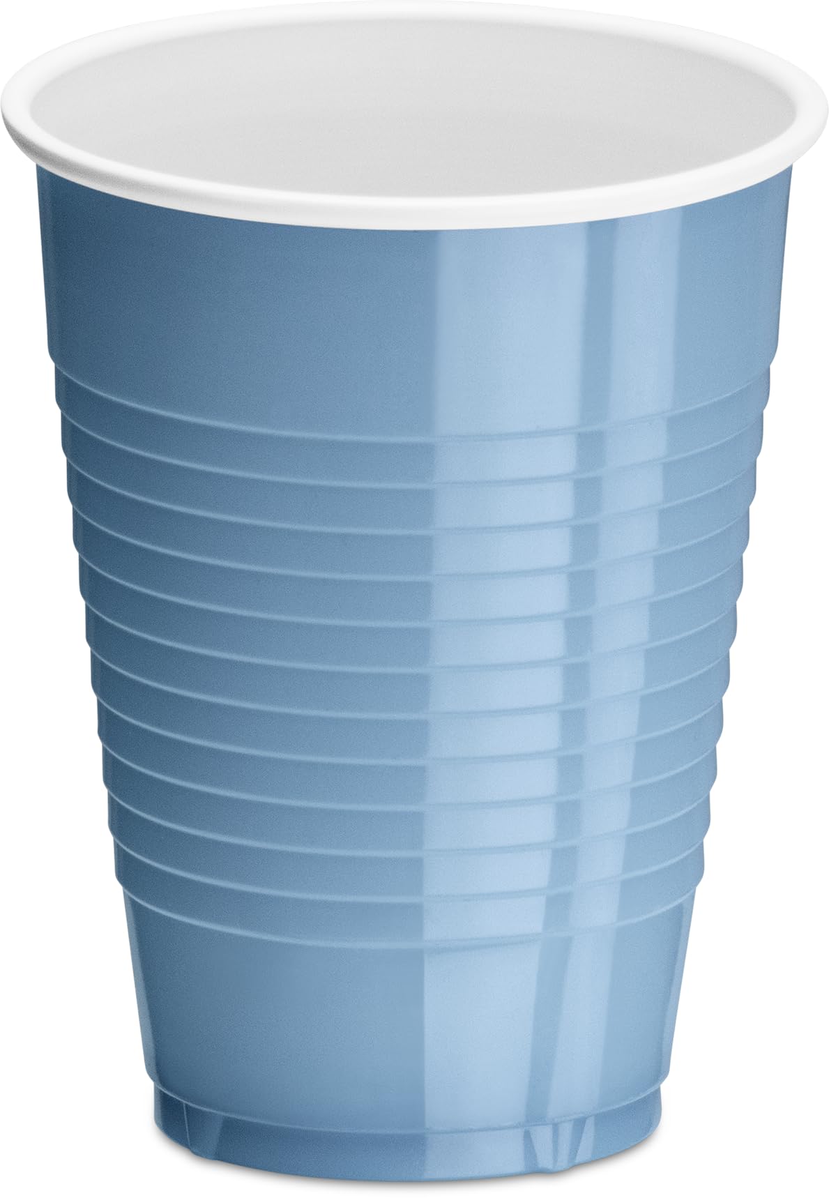 Amazon.com: DecorRack Light Blue Plastic Cups, 12 oz Disposable Cups ...