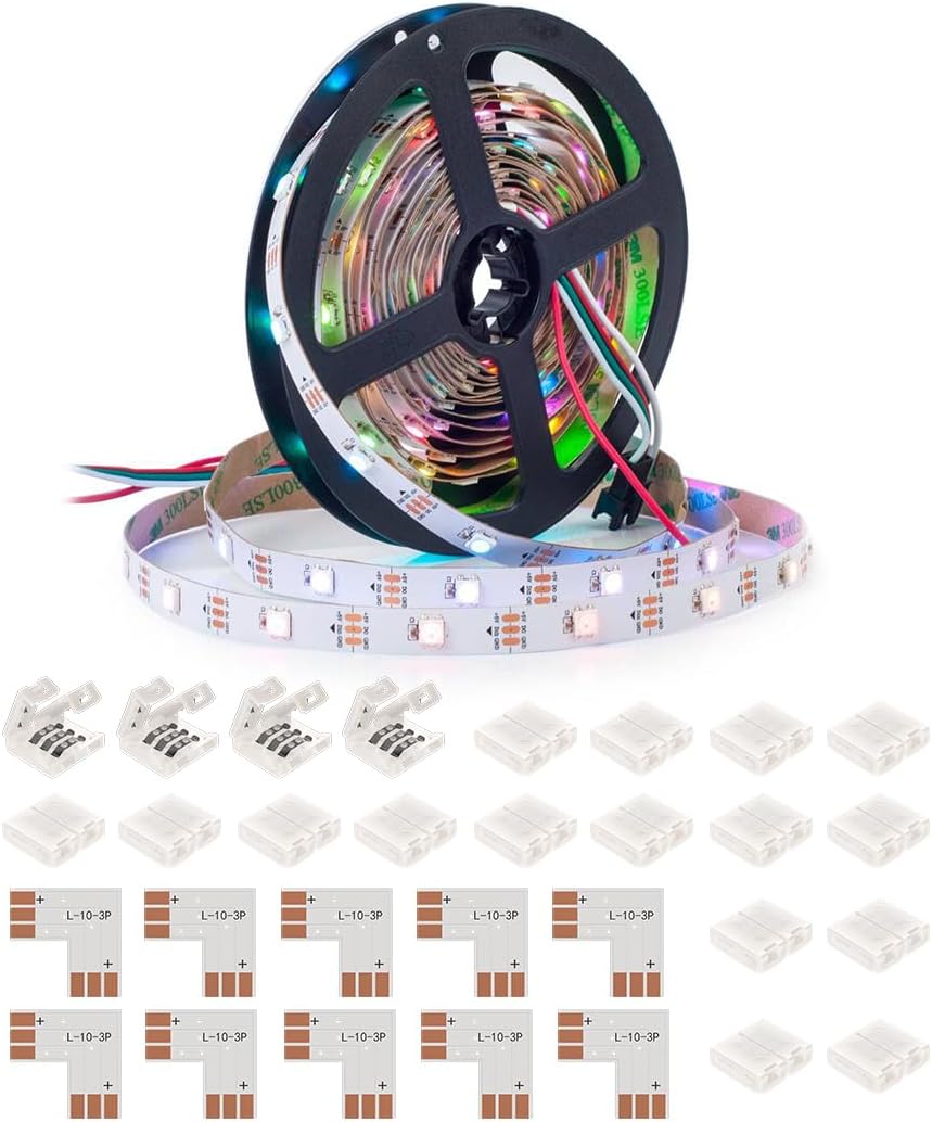 Amazon.com: BTF-LIGHTING WS2812B RGB ECO LED Strip,5050SMD Individual ...