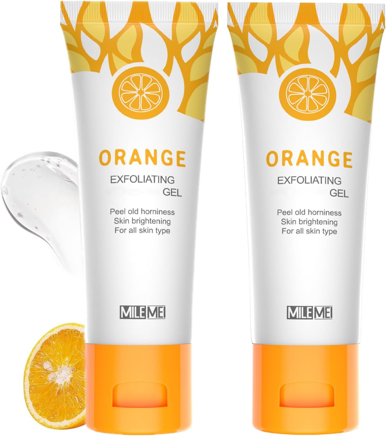 Amazon.com: 3 PCS Orange Exfoliating Gel Scrub Face Body Skin, 50 g ...