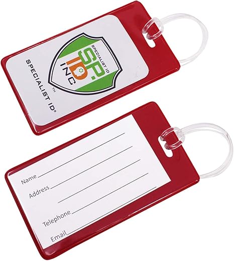 Amazon.com : Bulk 100 Pack - Vivid Backpack ID Luggage Tags for Student ...