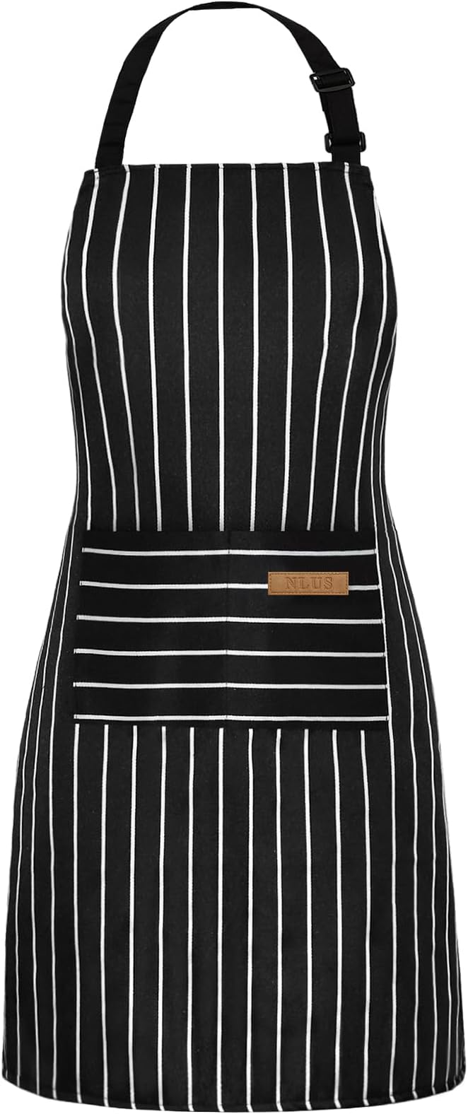 Amazon.com: NLUS Extra Large Aprons for Men, Adjustable Black Chef ...