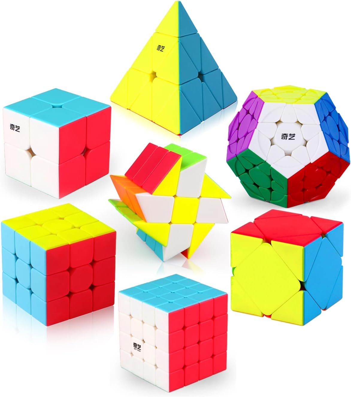 Amazon.com: Roxenda Speed Cube Set, Speed Cube Bundle of 2x2 3x3 4x4 ...