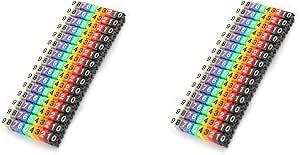 Amazon.co.jp: 2pcs wire numbering markers, colorful cable clips, easy ...