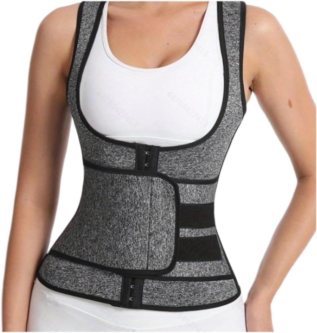 Amazon.com: Waist Trimmer Sauna Sweat Waist Trainer Vest For Corset ...